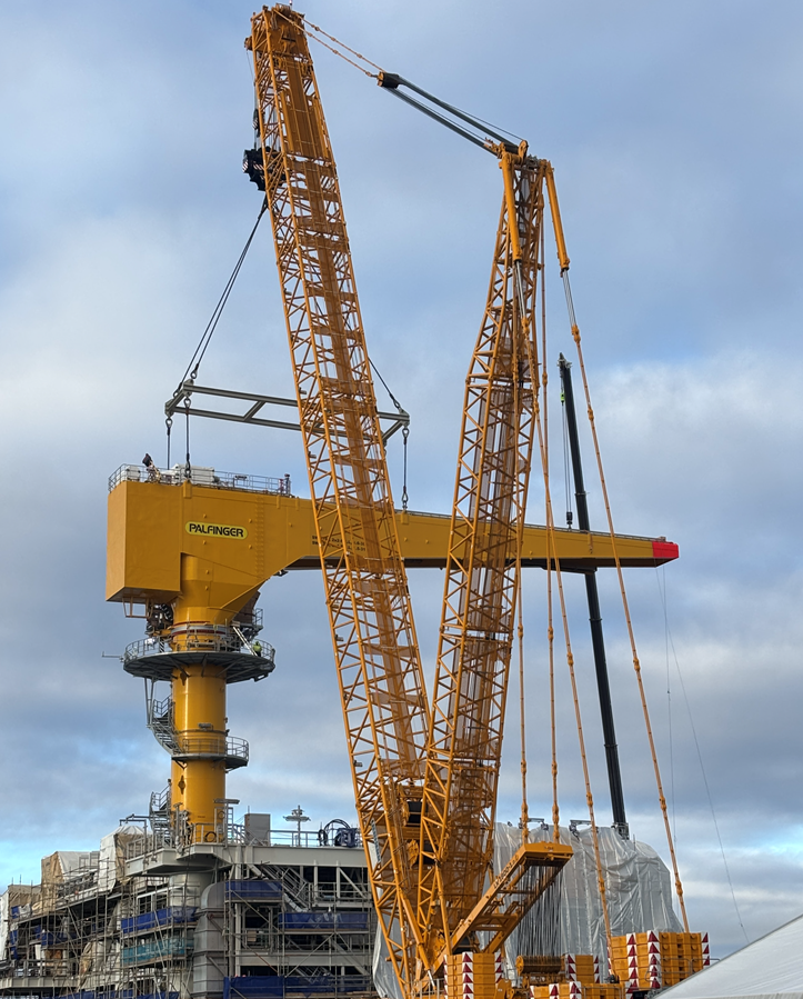 Fully electric jib cranes: project update - PALFINGER MARINE Stories